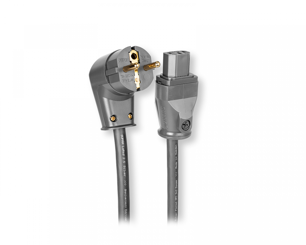 Supra LoRad 2.5 SPC CS-EU CEE Netzkabel Stecker gewinkelt - 4 meter ...