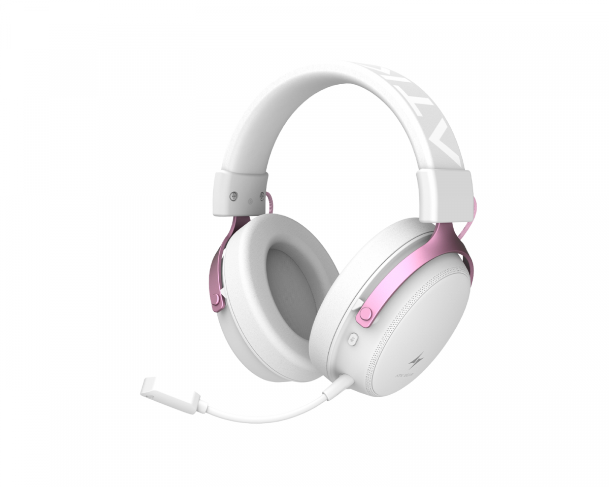 ATK N9 Ultra Kabelloses Gaming-Headset - Weiß Rosa - MaxGaming.gg