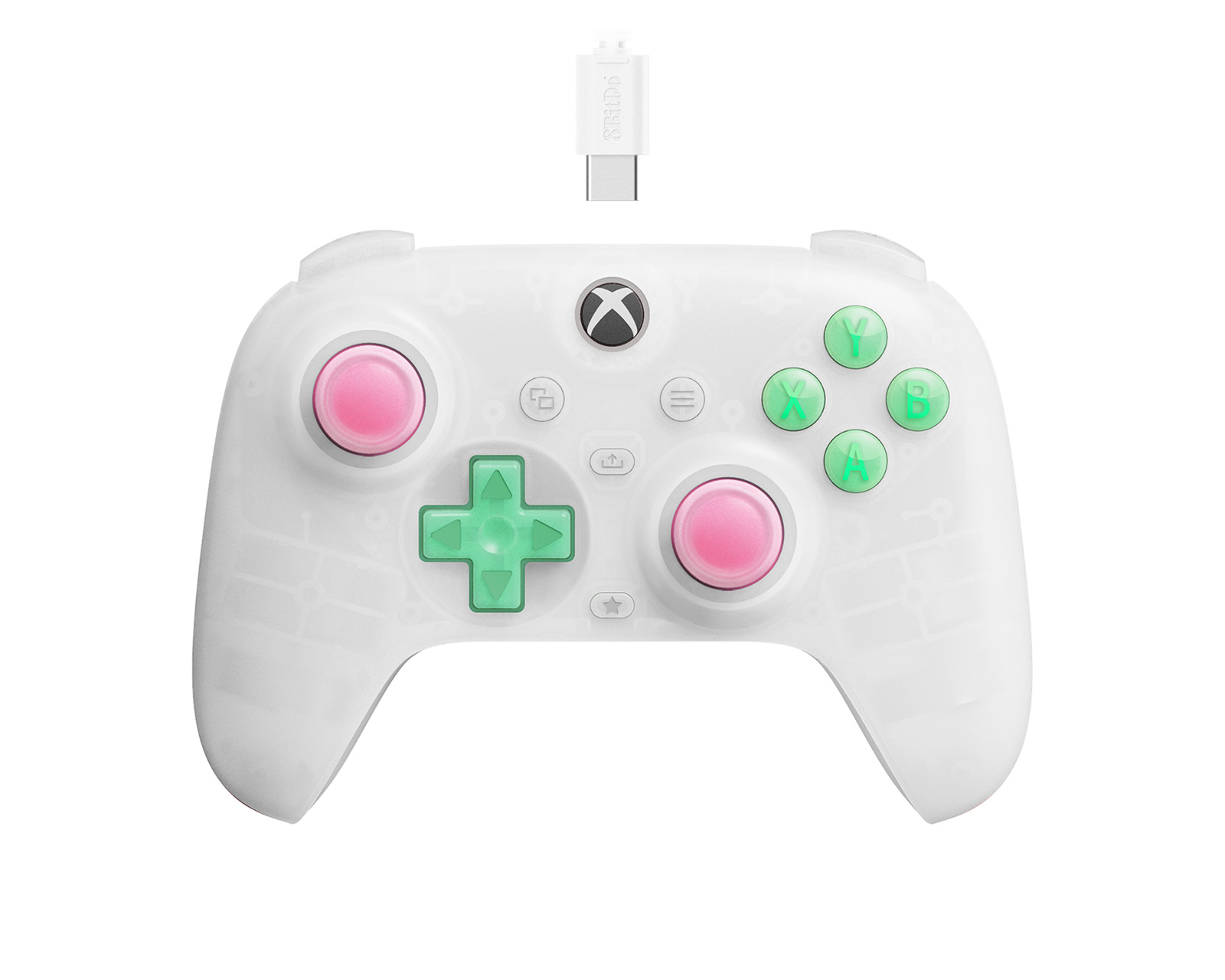 8Bitdo Ultimate Mini Wired Controller fur Xbox Clear White