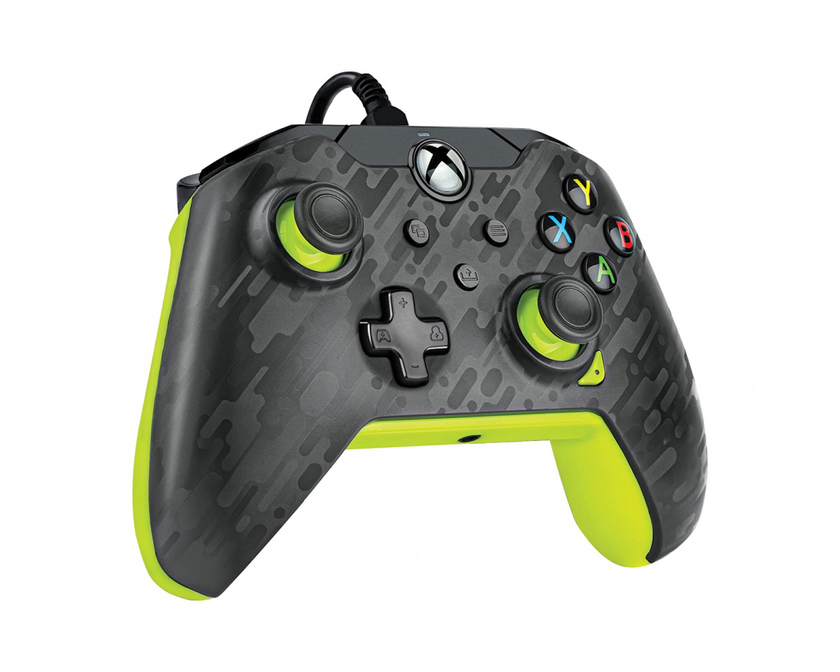 PDP Wired Controller Xbox Series Xbox One PC Electric Carbon MaxGaming.gg